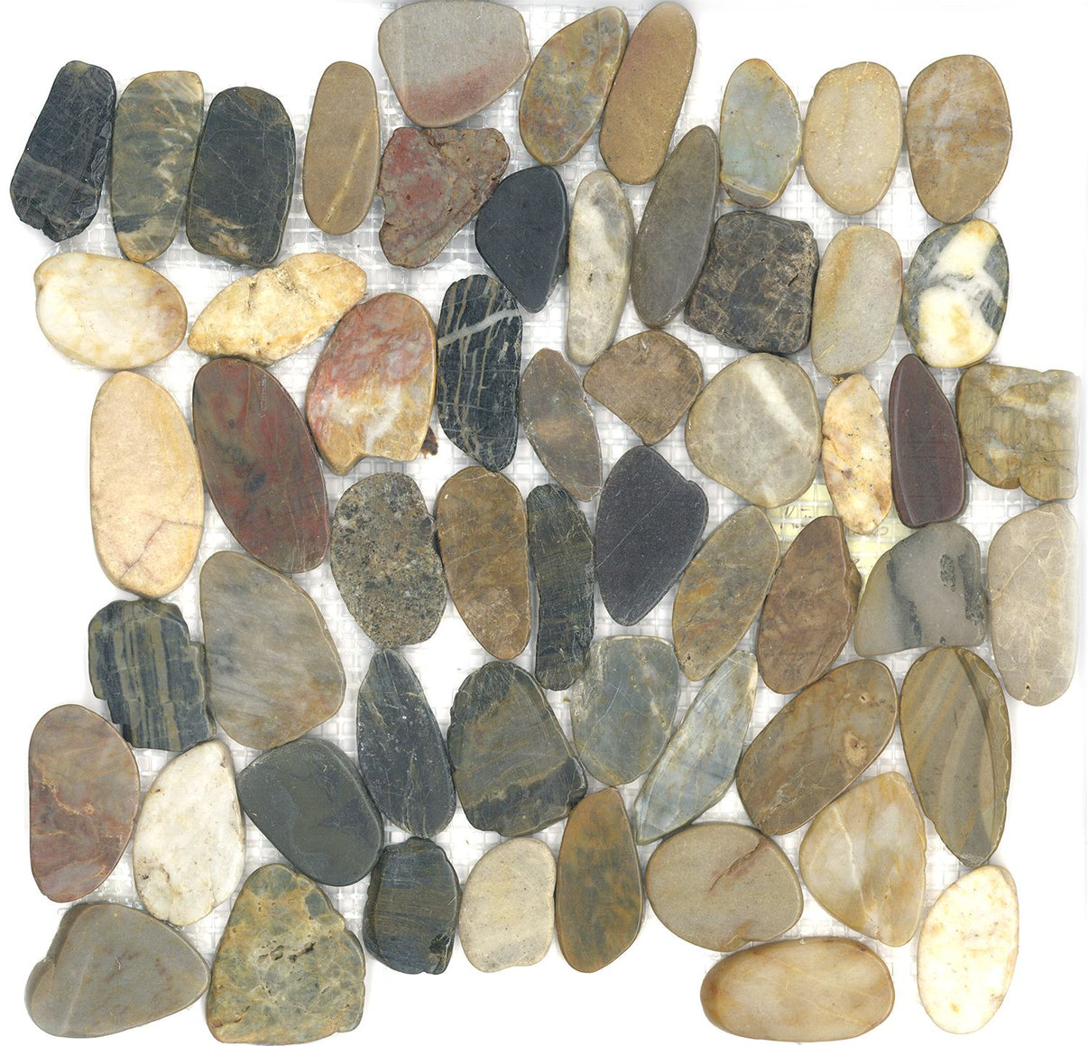 RIVERSTONE Multicolour mosaic pebble floor / wall tile – w e l c o m e ...